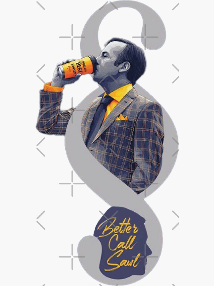 "better call saul Jimmy love story with coffee " Sticker for Sale by ...