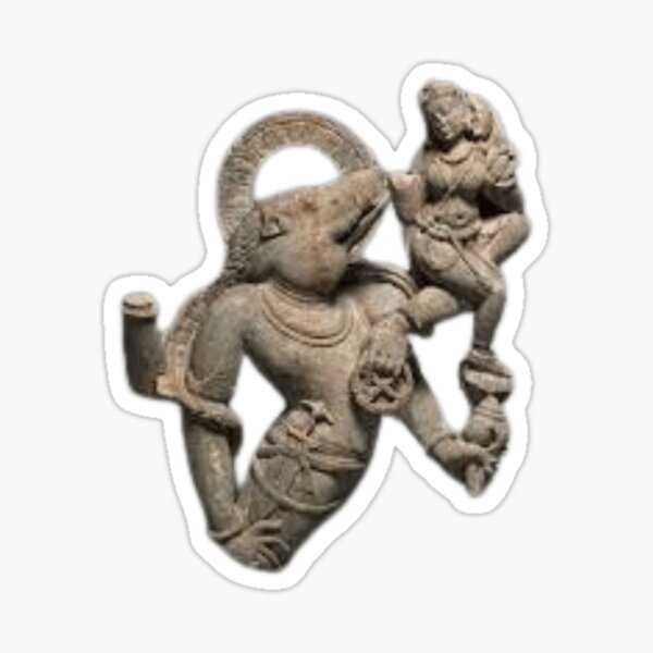 "Varaha Deva, a boar avatar." Sticker for Sale by Tarikbouchmal | Redbubble