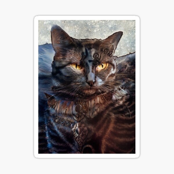 "Armored knight cat: Sire" Sticker for Sale by Dendros-Studio | Redbubble