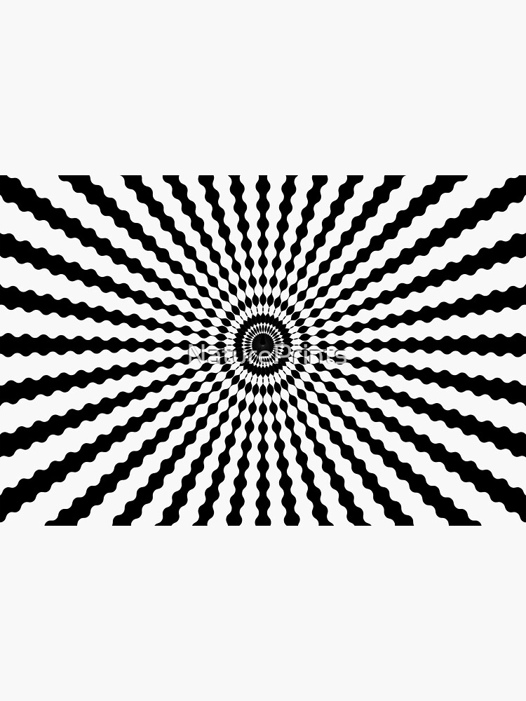 "Hypnotic - Optical Illusion" Sticker for Sale by NaturePrints | Redbubble