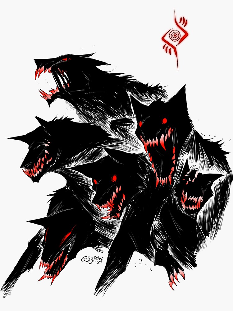 "Grimm Young Beowolf Pack" Sticker for Sale by SYTOkun | Redbubble