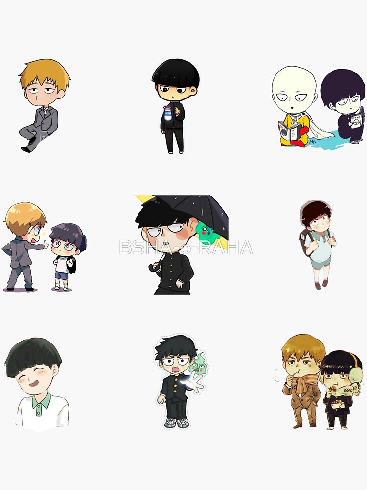 "[ Stickers pack ] Mob Psycho 100 season 2" Sticker for Sale by BSHA-o ...