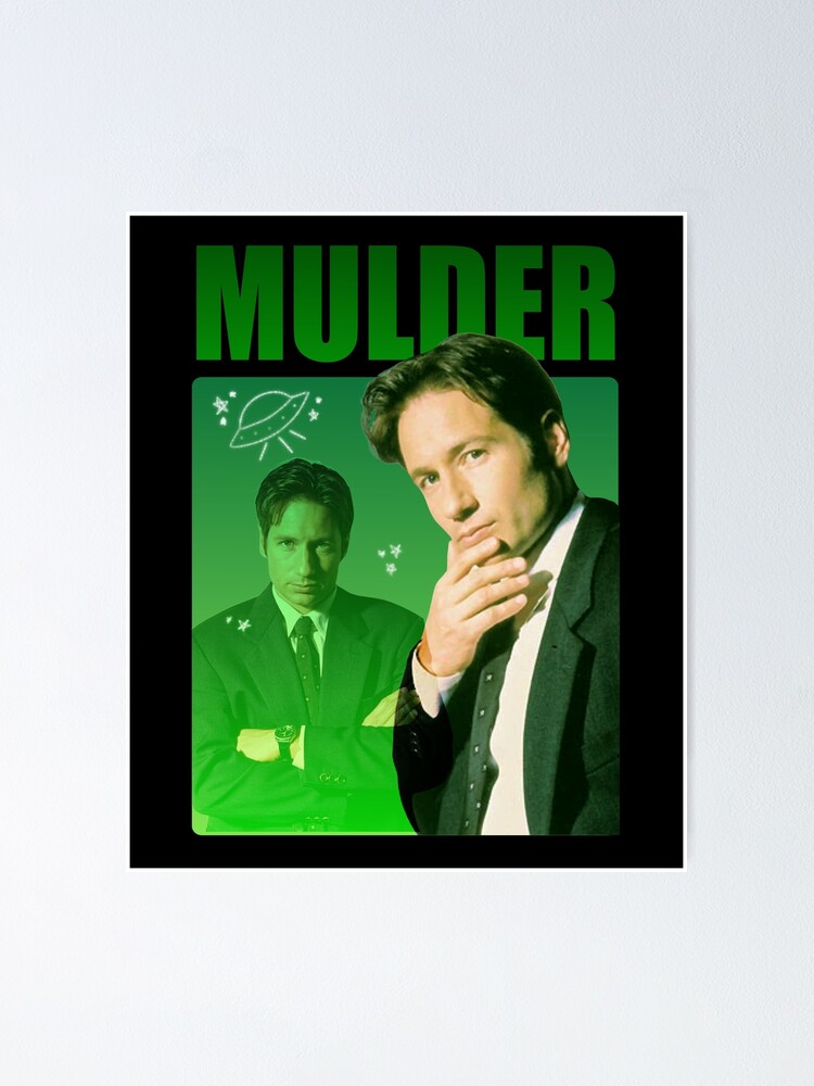 "Fox Mulder The X Files Vintage Retro Design" Poster for Sale by ...