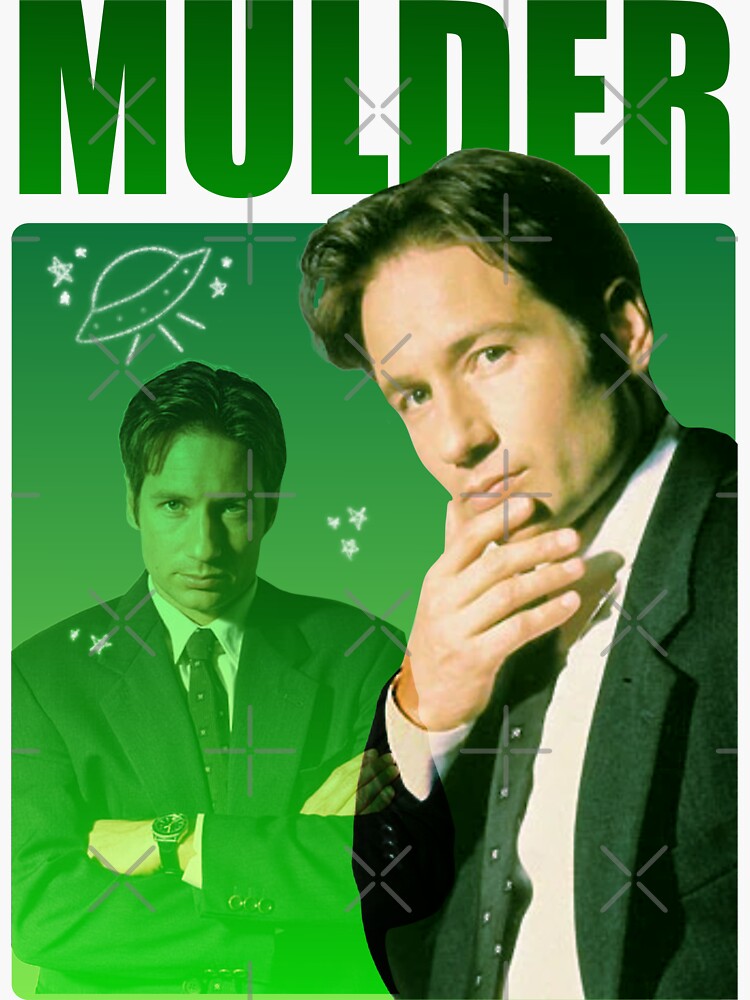 "Fox Mulder The X Files Vintage Retro Design" Sticker for Sale by ...