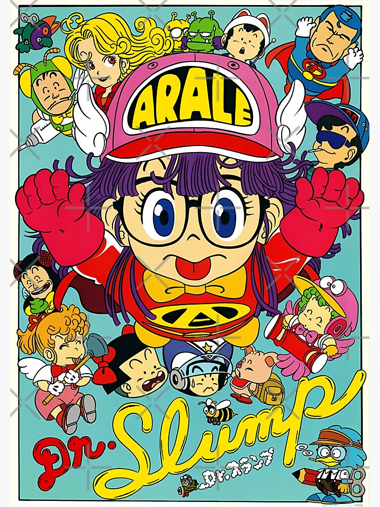 "ARALE - Dr Slump" Sticker for Sale by Yonin Designs | Redbubble