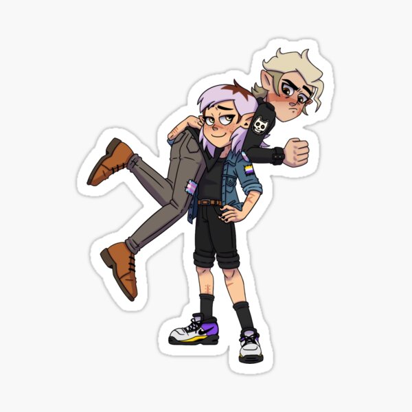 "Trauma Besties" Sticker for Sale by garseeyart | Redbubble