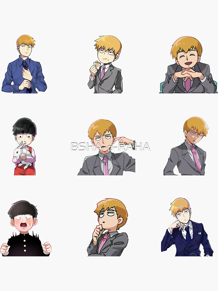 "[ Stickers pack ] Mob Psycho 100 season 2" Sticker for Sale by BSHA-o ...