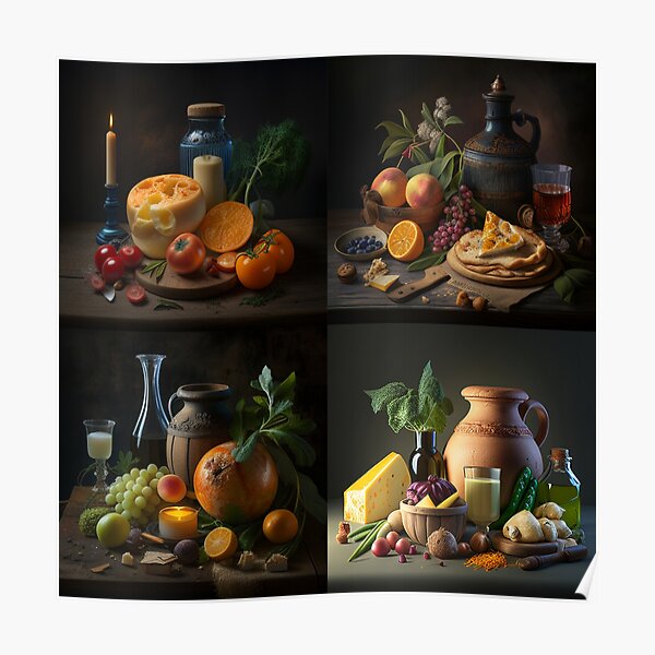"Still life food kitchen" Poster for Sale by jsebouvi | Redbubble