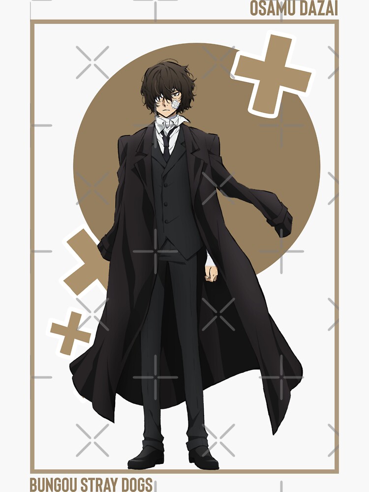 "Osamu Dazai" Sticker for Sale by AH1Design | Redbubble