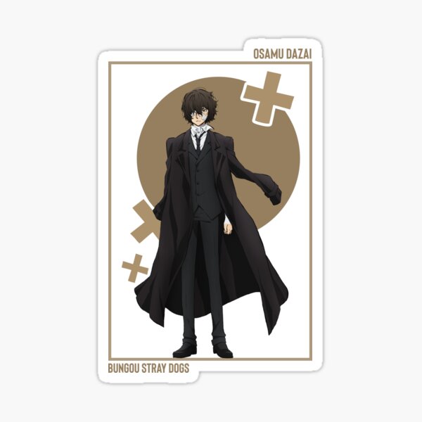 "Osamu Dazai" Sticker for Sale by AH1Design | Redbubble