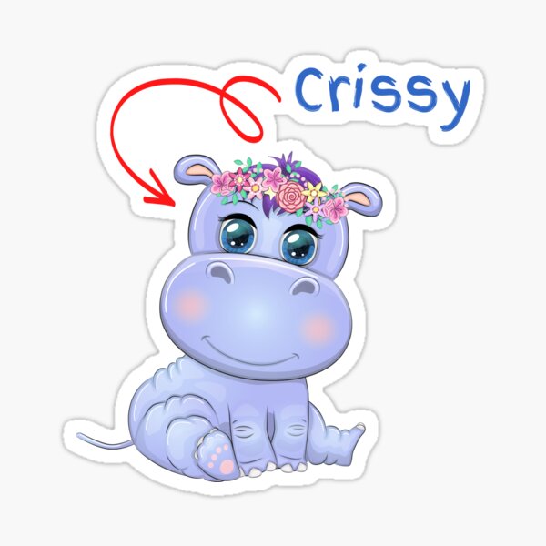 "Hypocrisy: A Hippo named Crissy " Sticker for Sale by Endeavour-Tees ...