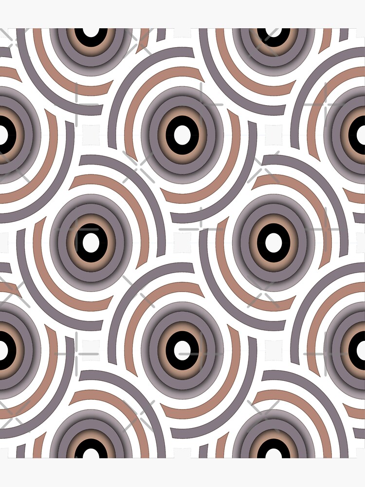"70s Retro overlay circles pattern " Sticker for Sale by TipTopTapo ...