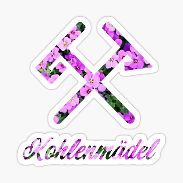 "coal girl" Sticker for Sale by kohlenjunge | Redbubble