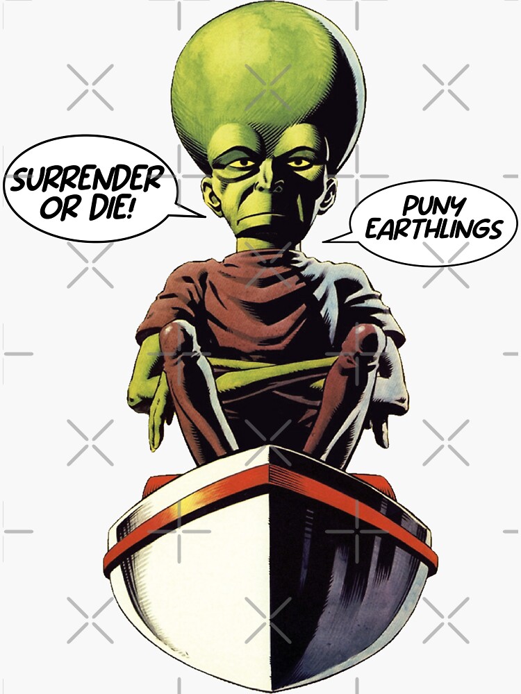 "The Mekon from Dan Dare" Sticker for Sale by sibso | Redbubble