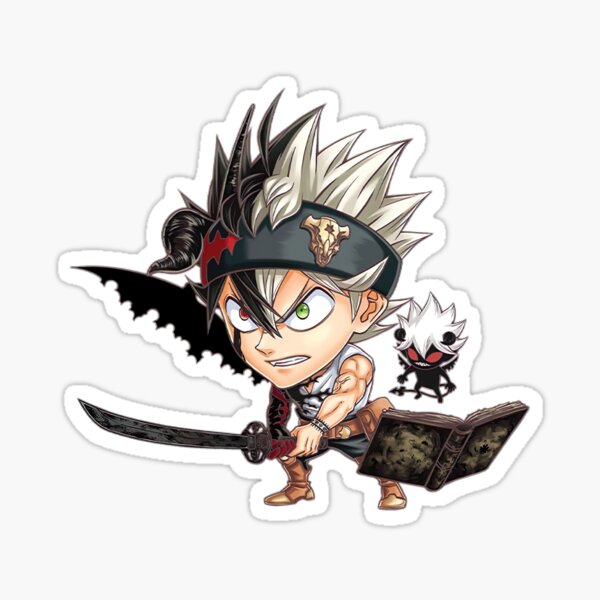 "Asta Black Demon Clover" Sticker for Sale by Animechan100 | Redbubble