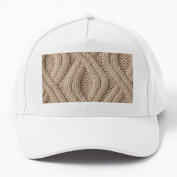 "beige sweater pattern" Cap by nataliabrito | Redbubble