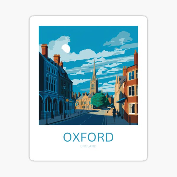 "Oxford, England" Sticker for Sale by andreipopescu | Redbubble