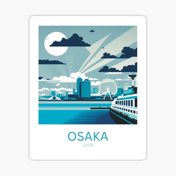"Osaka, Japan" Sticker for Sale by andreipopescu | Redbubble