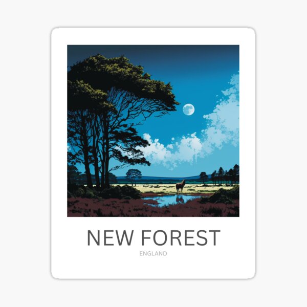 "New Forest, England" Sticker for Sale by andreipopescu | Redbubble