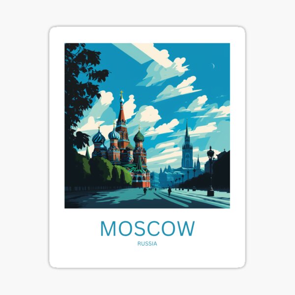 "Moscow, Russia" Sticker for Sale by andreipopescu | Redbubble