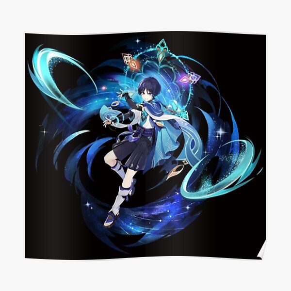 "Scaramouche genshin impact " Poster for Sale by Tiorlelin | Redbubble