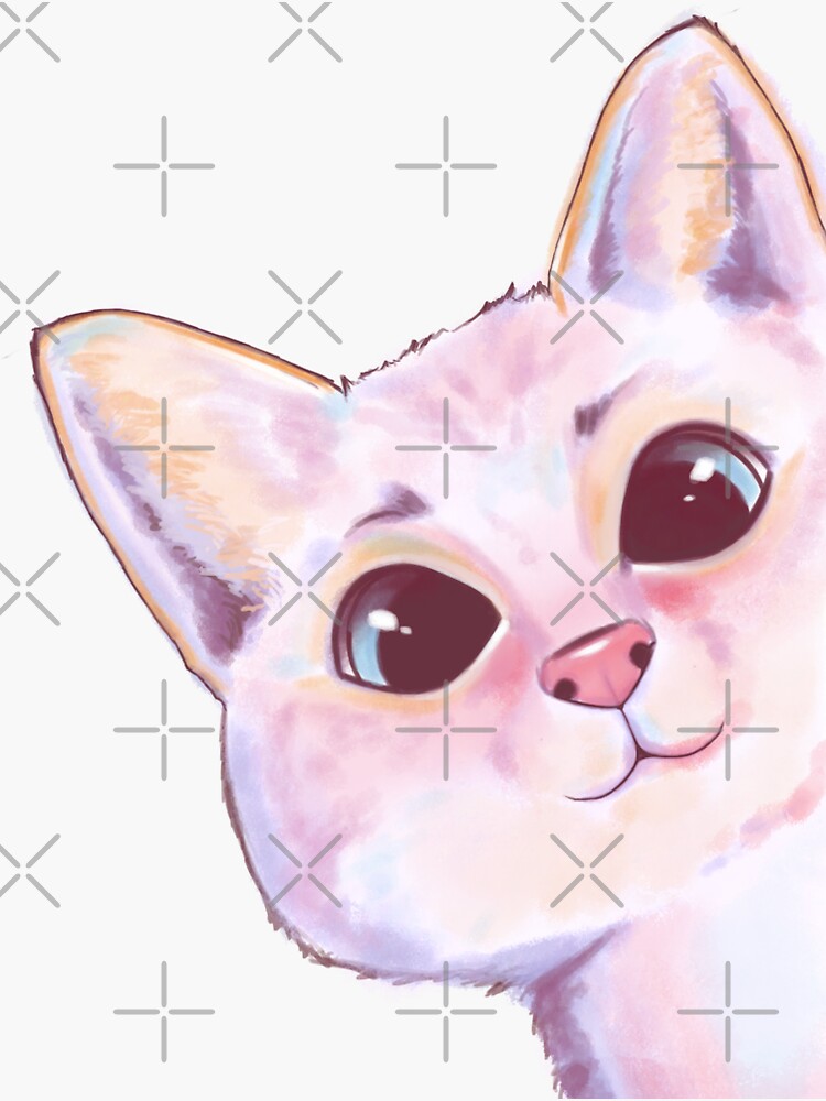 "Hello ketty" Sticker for Sale by Art-of-Enami | Redbubble