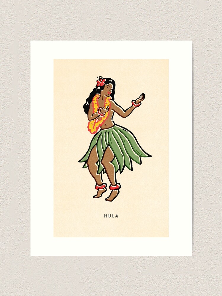 "My Hula Girl" Art Print for Sale by nobrand | Redbubble