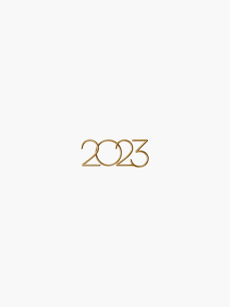 "2023 NEW YEAR STICKER" Sticker for Sale by naiamb | Redbubble