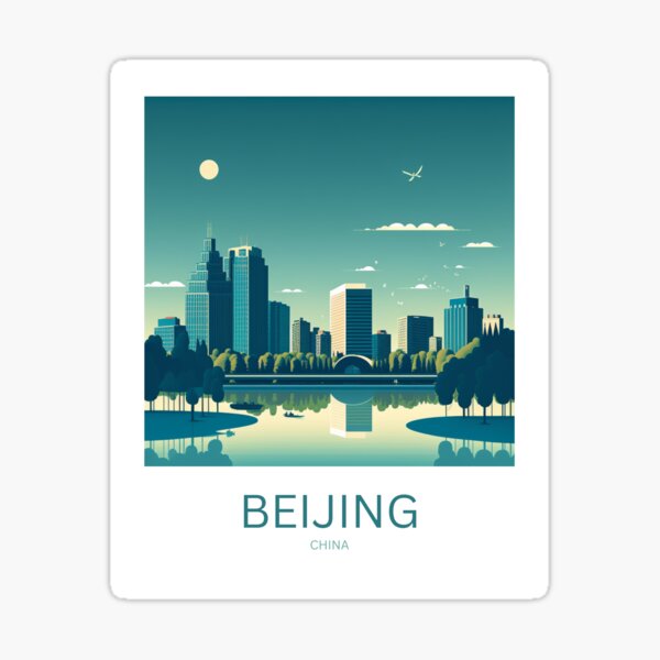 "Beijing, China" Sticker for Sale by andreipopescu | Redbubble