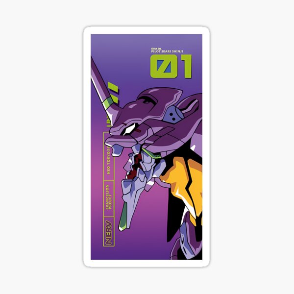 "EVA 01 - Neon Genesis Evangelion" Sticker for Sale by Pyramid-Designs ...