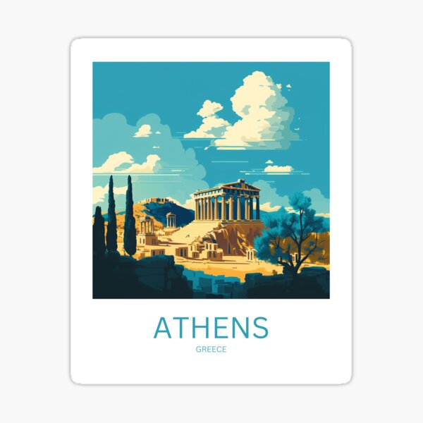 "Athens, Greece" Sticker for Sale by andreipopescu | Redbubble