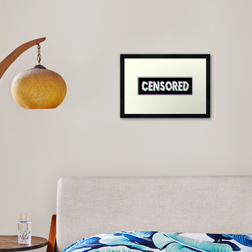 "Censored Bar Glitched" Sticker for Sale by AnvilArtCo | Redbubble