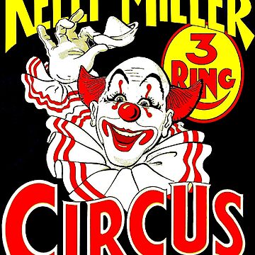 "KELLY MILLER : Vintage 1938 Circus Clown Advertising Print" Poster for Sale by posterbobs ...