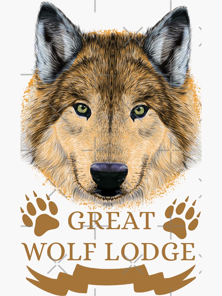 "Great Wolf Lodge" Sticker for Sale by DESIGNER117 | Redbubble