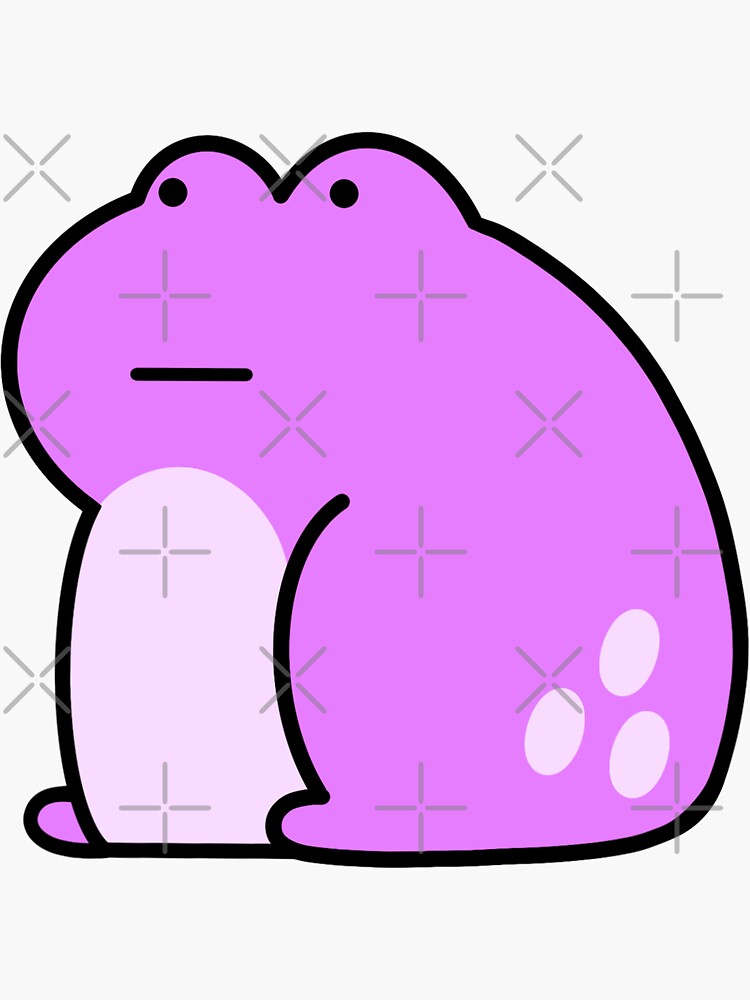 "Magenta Frog" Sticker for Sale by FreshPond | Redbubble