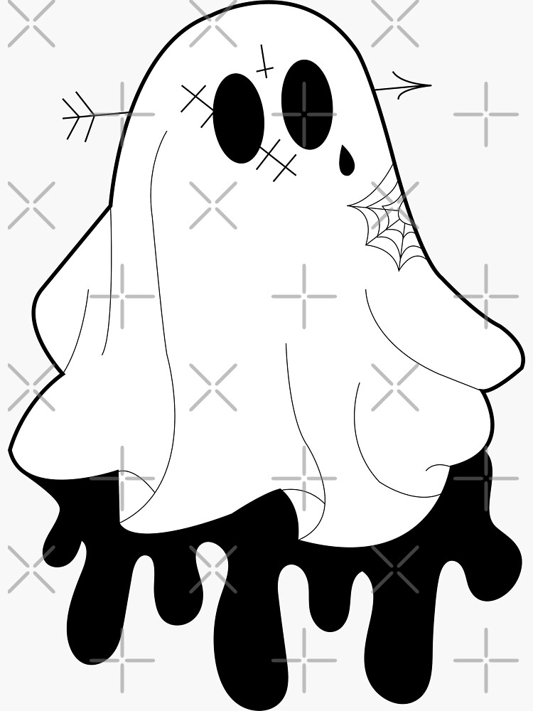 "Rad Ghost" Sticker for Sale by cassgraphics | Redbubble