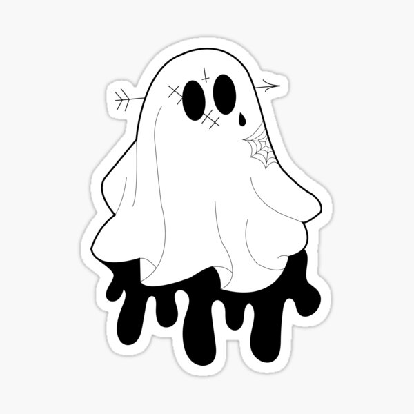 "Rad Ghost" Sticker for Sale by cassgraphics | Redbubble