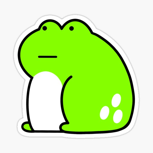 "Neon Green Frog" Sticker for Sale by FreshPond | Redbubble