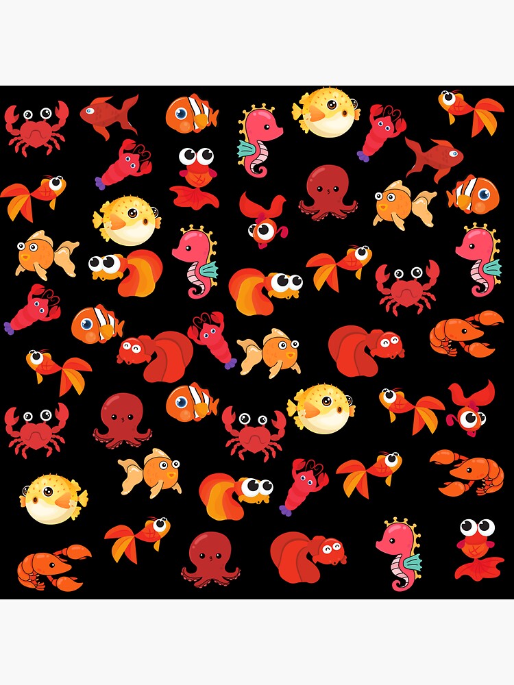 "Puffer Fish and Friends" Sticker for Sale by GypsyGarou | Redbubble