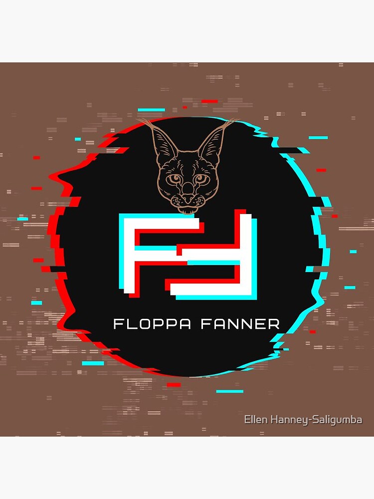 "Floppa Fanners logo" Sticker for Sale by Mermaid70 | Redbubble