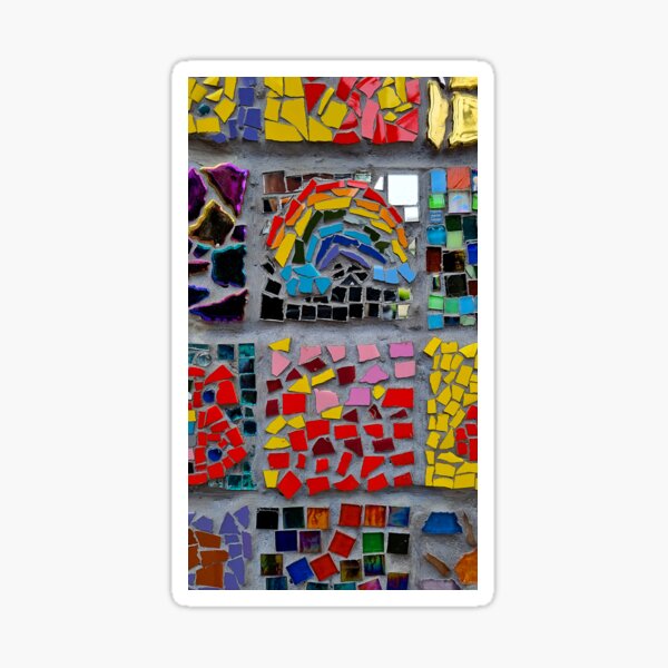 "Rainbow Mosaic Art" Sticker for Sale by SimoneDavino | Redbubble