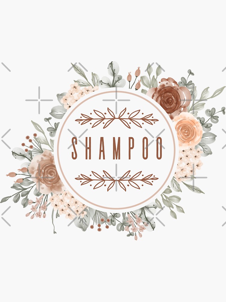 "Shampoo Label" Sticker for Sale by HopefulFlower | Redbubble