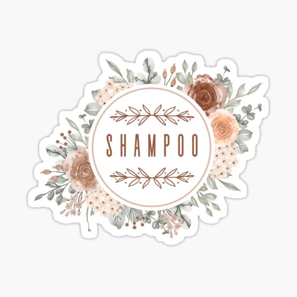 "Shampoo Label" Sticker for Sale by HopefulFlower | Redbubble