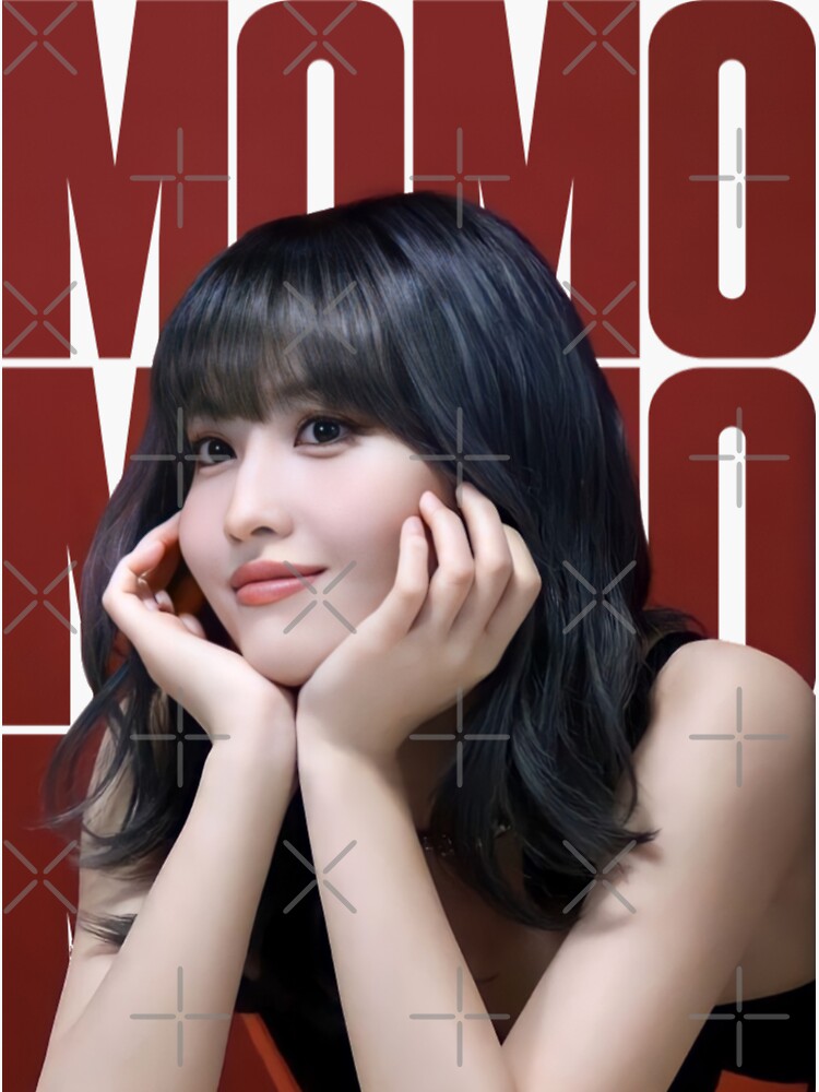 "Momo Kpop" Sticker for Sale by Ryuell | Redbubble