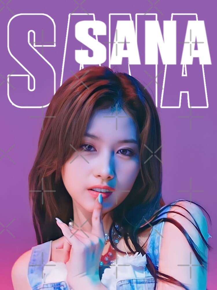 "Minatozaki Sana Kpop" Sticker for Sale by Ryuell | Redbubble