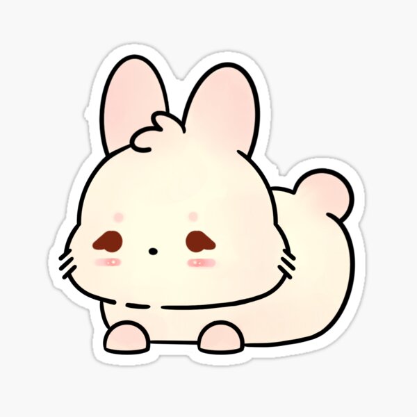 "Cute Bunny" Sticker for Sale by JazCatly | Redbubble