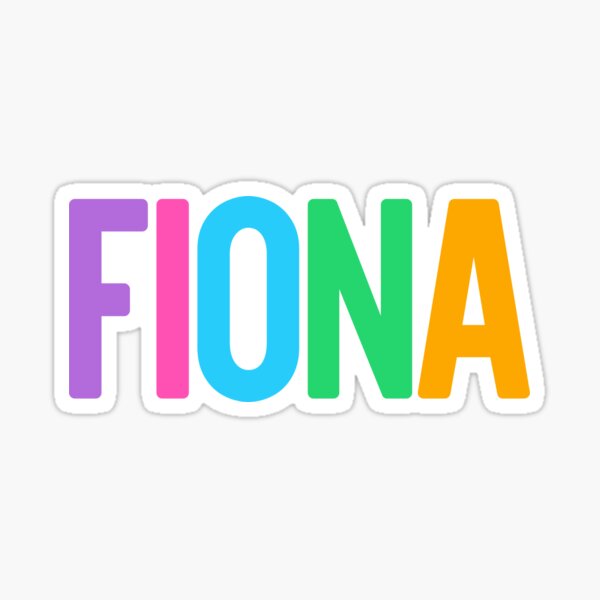 "Fiona Name" Sticker for Sale by A-Personalised | Redbubble