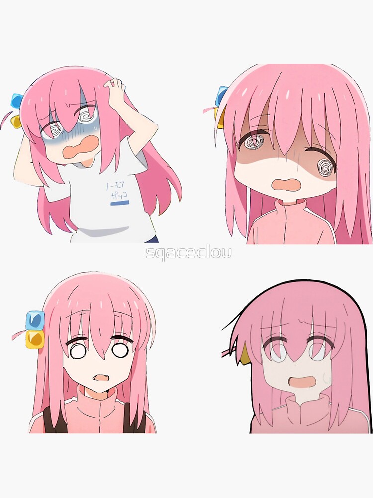 "Bocchi the Rock Hitori Gotou Pack" Sticker for Sale by sqaceclou | Redbubble