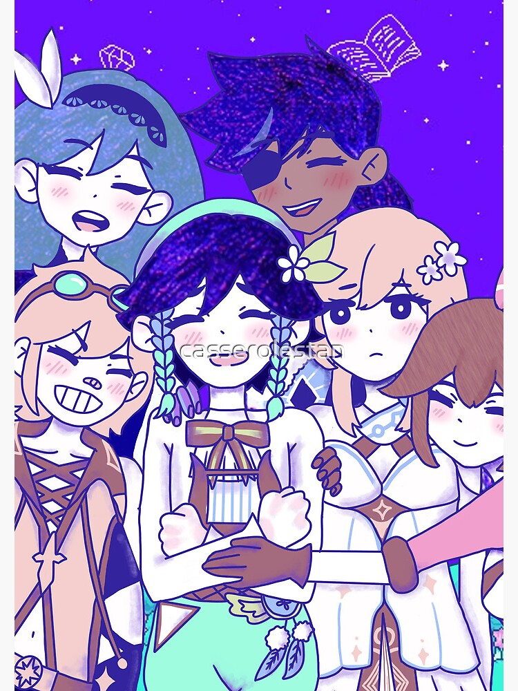 "Omori x Genshin Impact Fanart" Spiral Notebook for Sale by ...