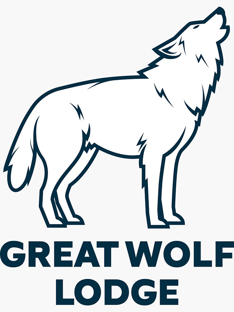 "great wolf lodge Sticker" Sticker for Sale by AlaaAlmasriArt | Redbubble